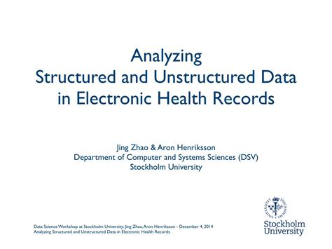 Pdf Analyzing Structured And Unstructured Data In Electronic