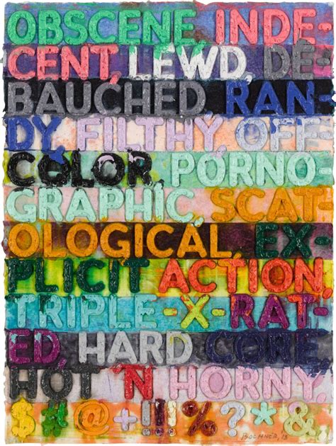 Mel Bochner Obscene Contemporary Prints And Multiples 2020 Sothebys