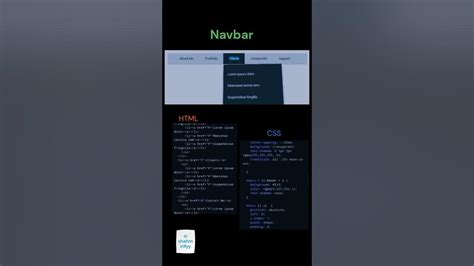 Navbar Styling Using Html Css Navbar Styling Learn Shortcut Code