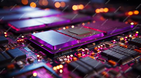 Premium Ai Image Closeup Hardware Background Of Motherboard Circuit Cpu Microchip Digital