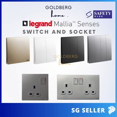 Legrand Mallia Senses Switch Socket Safety Mark Approved Goldberg