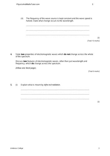 The Em Spectrum And Polarisation A Level Ocr A Chapter 11 Waves 1