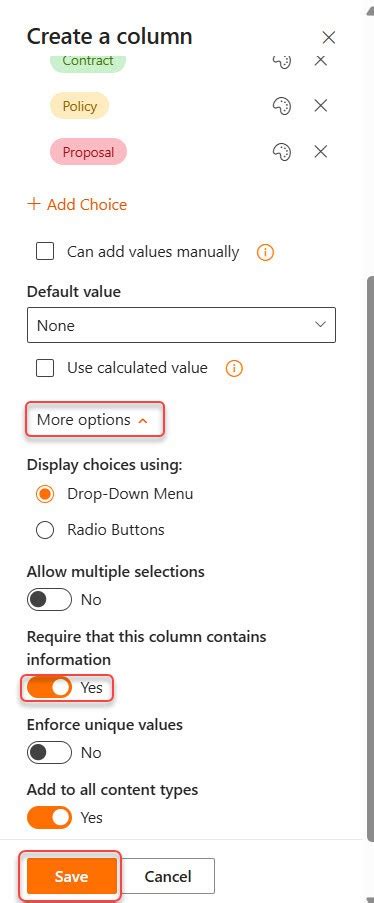 Create A Choice Column With Fill In Options In Sharepoint