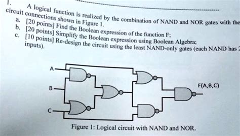 Solved Circuit Connections Shown In Figure 1 C Inputs Fabc