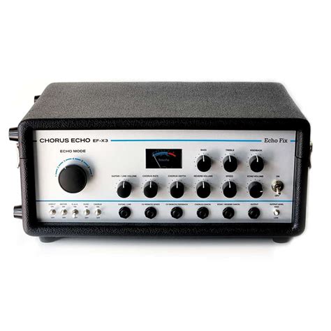Echo Fix Ef X3 Analog Chorus Echo With Spring Reverb Retro Silver With Tolex Case Elevator Sound