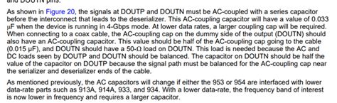 Ds90ub936 Q1 Ac Couple Capacitor Selection Recommendation Interface
