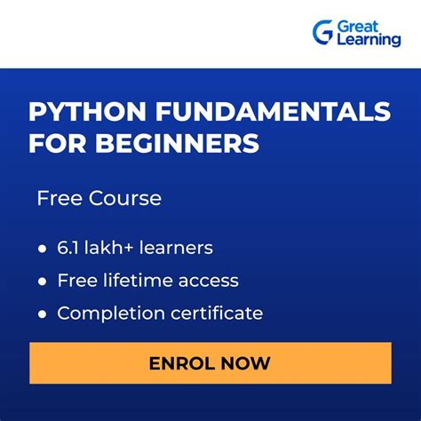 Learn Python Fundamentals For Beginners Great Learning Academy Posted