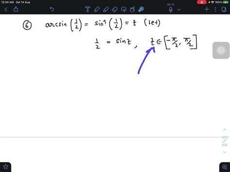 SOLVED Find The Exact Value Arcsin 1 2