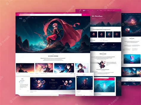 premium ai image modern user interface design template mockups ui ux