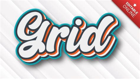 Grid | Editable September With Layered Color Combination Style | Text Effect Generator