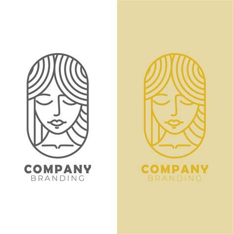 Minimalist Girl Logo Design In Vector Vector Art At Vecteezy