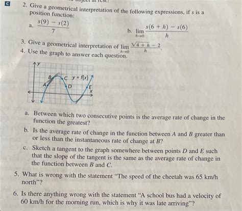 Solved 2 Give A Geometrical Interpretation Of The Following