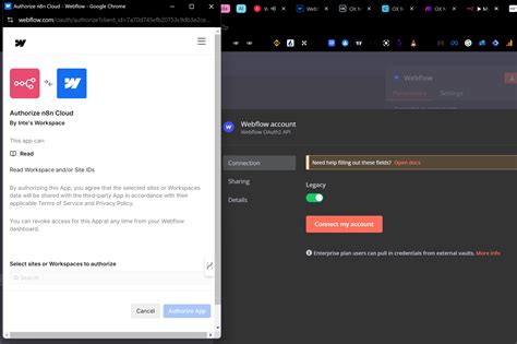 Cant Connect Webflow Questions N8n Community