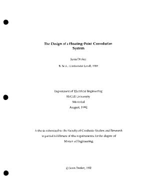 Fillable Online The Design Of A Floating Point Convolution System Fax Email Print PdfFiller