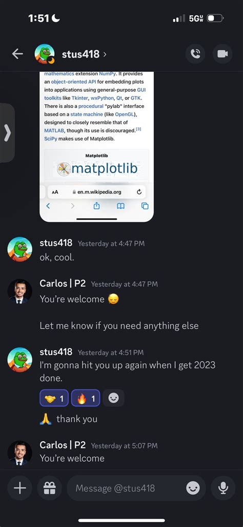 Carlos Ramirez On Linkedin Matplotlib In Python 🔥🥇 Discord For The W