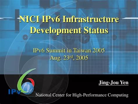 ppt nici ipv6 infrastructure development status ipv6 summit in taiwan