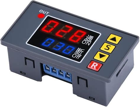 SazkJere Timer Delay Relay DC V A W Programmable Cycle Time Switch LED Digital Display