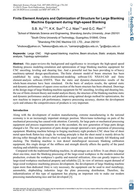pdf finite element analysis and optimization of structure for large