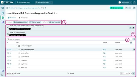 Working With Test Plans Testiny Documentation