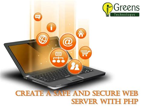 ppt create safe and secure web server with php powerpoint