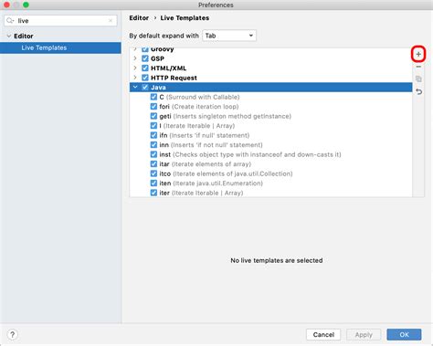 Live Templates For Java Developers In Intellij Idea Foojay