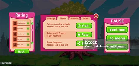 모바일 게임 목록 게임 Ui 키트 사용자 인터페이스 Ui Ux 0명에 대한 스톡 벡터 아트 및 기타 이미지 0명 2차 도형 개념 Istock