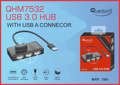 9 5 V 220 V Quantum 4 Port Premium Usb Hub At ₹ 275 Piece In Mumbai Id 2849740793048