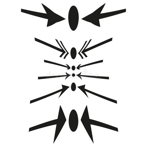 Vector Arrow Set Direction Symbol Collection Abstract Movement