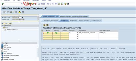 User Decision Step Sapcodes