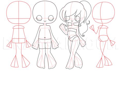 How To Draw Chibi Body Base