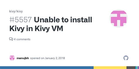 Unable To Install Kivy In Kivy Vm · Issue 5557 · Kivykivy · Github
