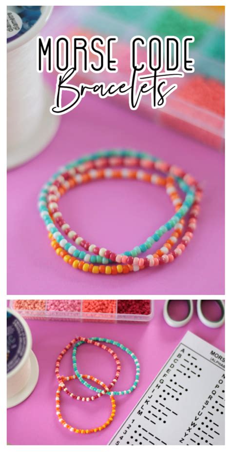 Diy Stretchy Morse Code Bracelets Video Gluesticks Blog