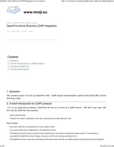 openfire active directory ldap integration mreji eu
