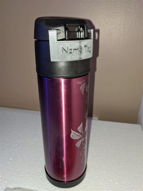 Thermos 18oz 530ml Bottle Name Tag By Skullkill Download Free Stl