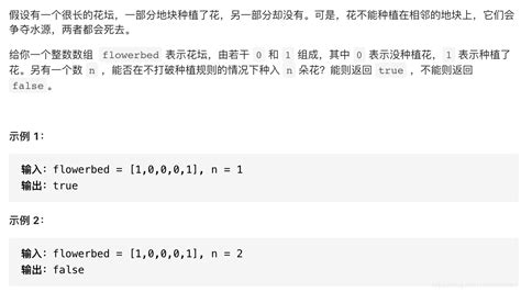 Leetcode605 种花问题635种花问题 Csdn博客