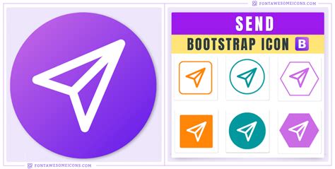 Bootstrap Send Icon Message Sending Sent Bi Bi Send Icon Code