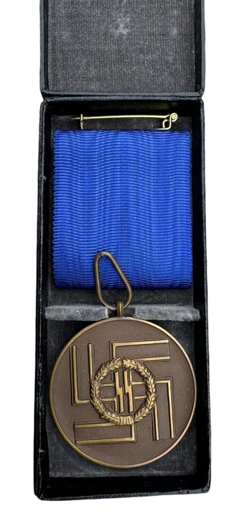 IMCS Militaria SS 8 Year Loyal Service Medal In Original Case