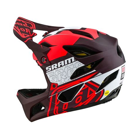 Stage Helmet Wmips Sram Vector Red Troy Lee Designs Uk