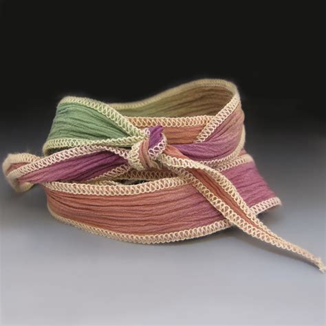 Boho Style Silk Wrap Bracelet