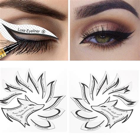 Printable Cat Eye Makeup Stencil Saubhaya Makeup