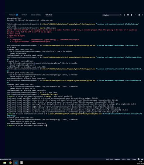 Visual Studio Code How Do I Get Python To Recognize Modules Installed In Virtual Environment
