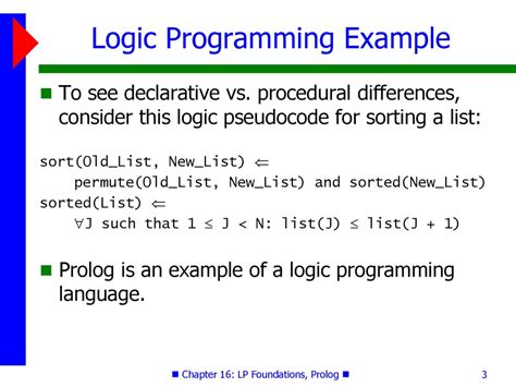 Logic Programming Foundations Prolog Ppt Download