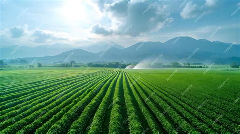 Premium Photo Optimizing Water Use In Agriculture With Efficient