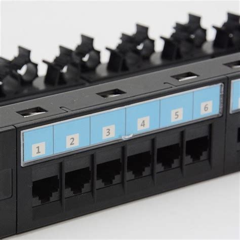 1u 12 Port Unshielded RJ45 Modular Patch Panel With Cable Management Back Bar Unshielded Patch