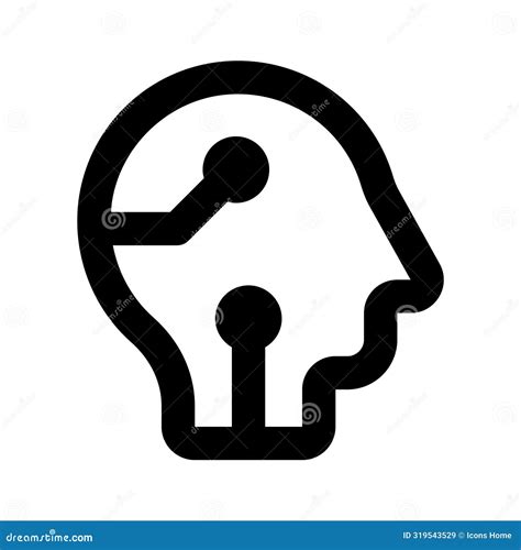 Machine Learning Process Concept Icon Of Cybernetics Stock Vector Illustration Of Robotic