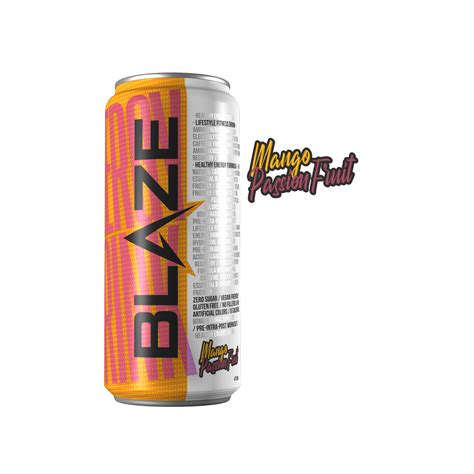Mango And Pasion Fruit Blaze Energy Drink