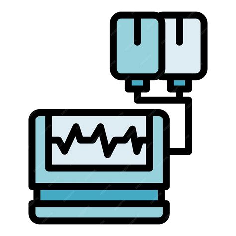 Premium Vector Pulse Defibrillator Icon Outline Pulse Defibrillator Vector Icon For Web Design