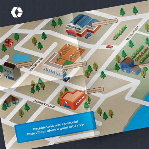 Simple Map Illustration CREATIVEBLOX DESIGN STUDIO