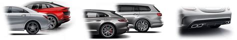 Different Vehicle Rear End Shapes Photo Source Daimler Porsche And
