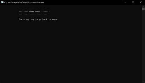 GitHub SaivigneshAdepu Car Game Using CPP It Is Game Of Car To Go Through It Without